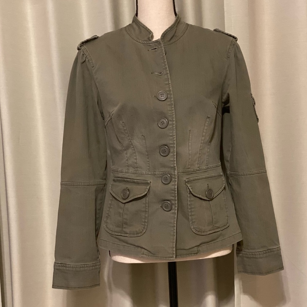 Vintage Military Style Jacket - Gem